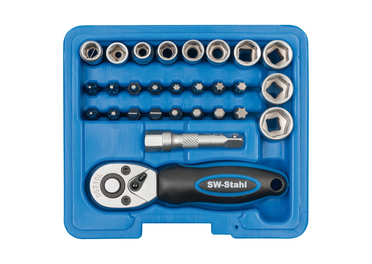 SW-STAHL set alata 1/4" gedore sa račnom i nastavci 5-13mm, bitovi 28 ...